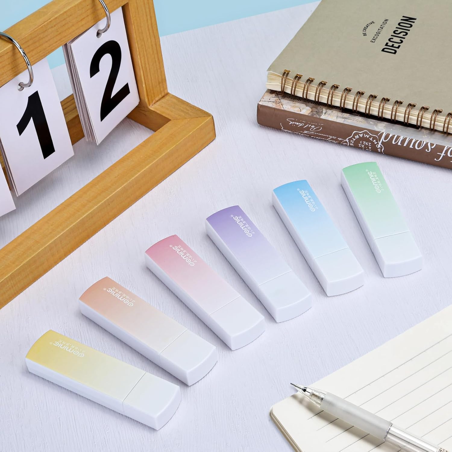 Juego de 6 cintas blancas para corrección instantánea, bonito juego de ...