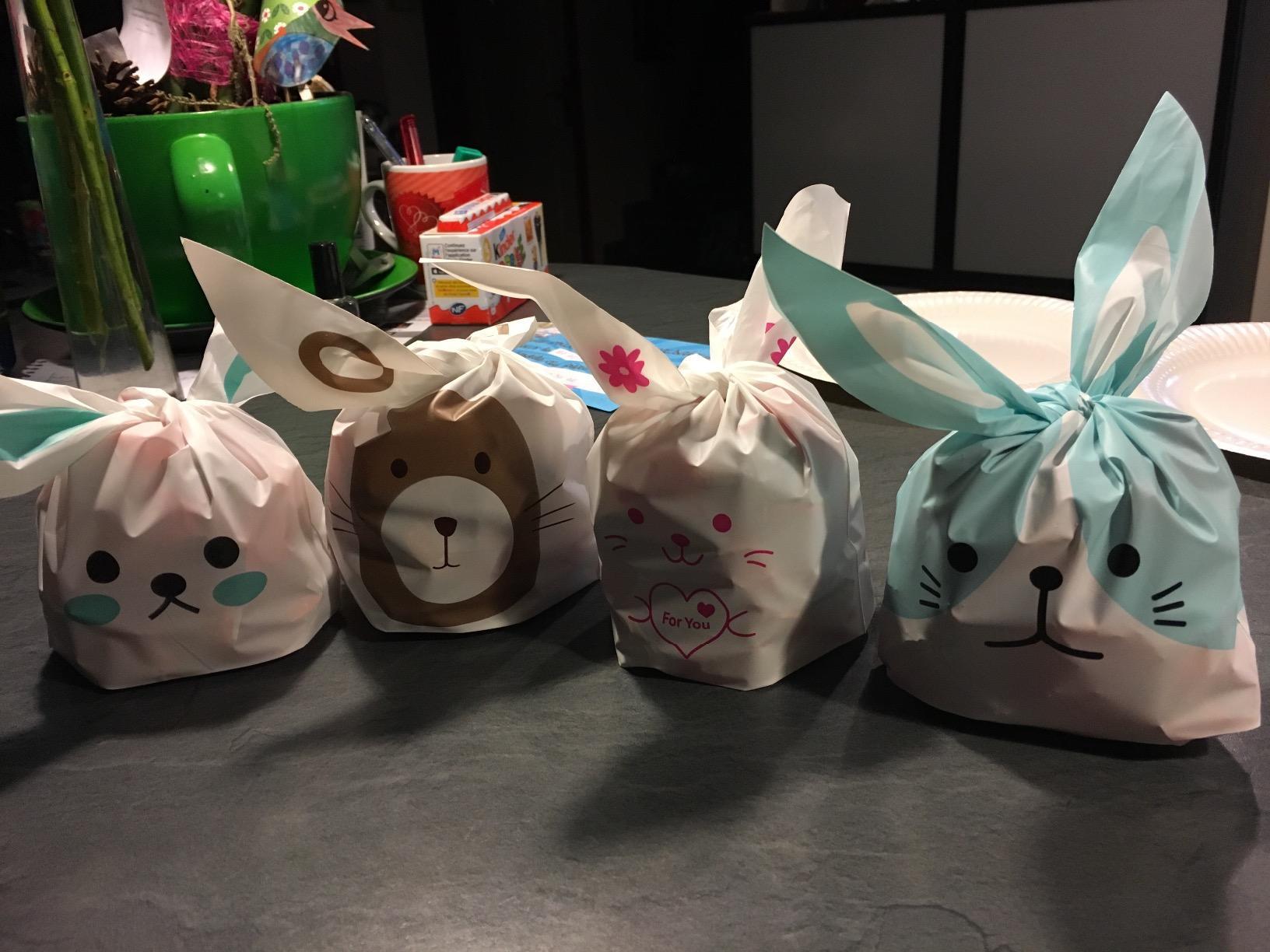 Isuper PEA Matériel Mignons Oreilles de Lapin 90 Pièces Sacs forme ...