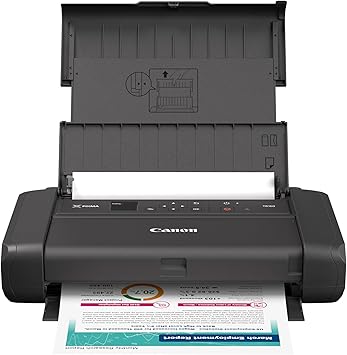 Amazon.com: Canon PIXMA TR160 Wireless Portable Printer, 50-Sheet Paper ...