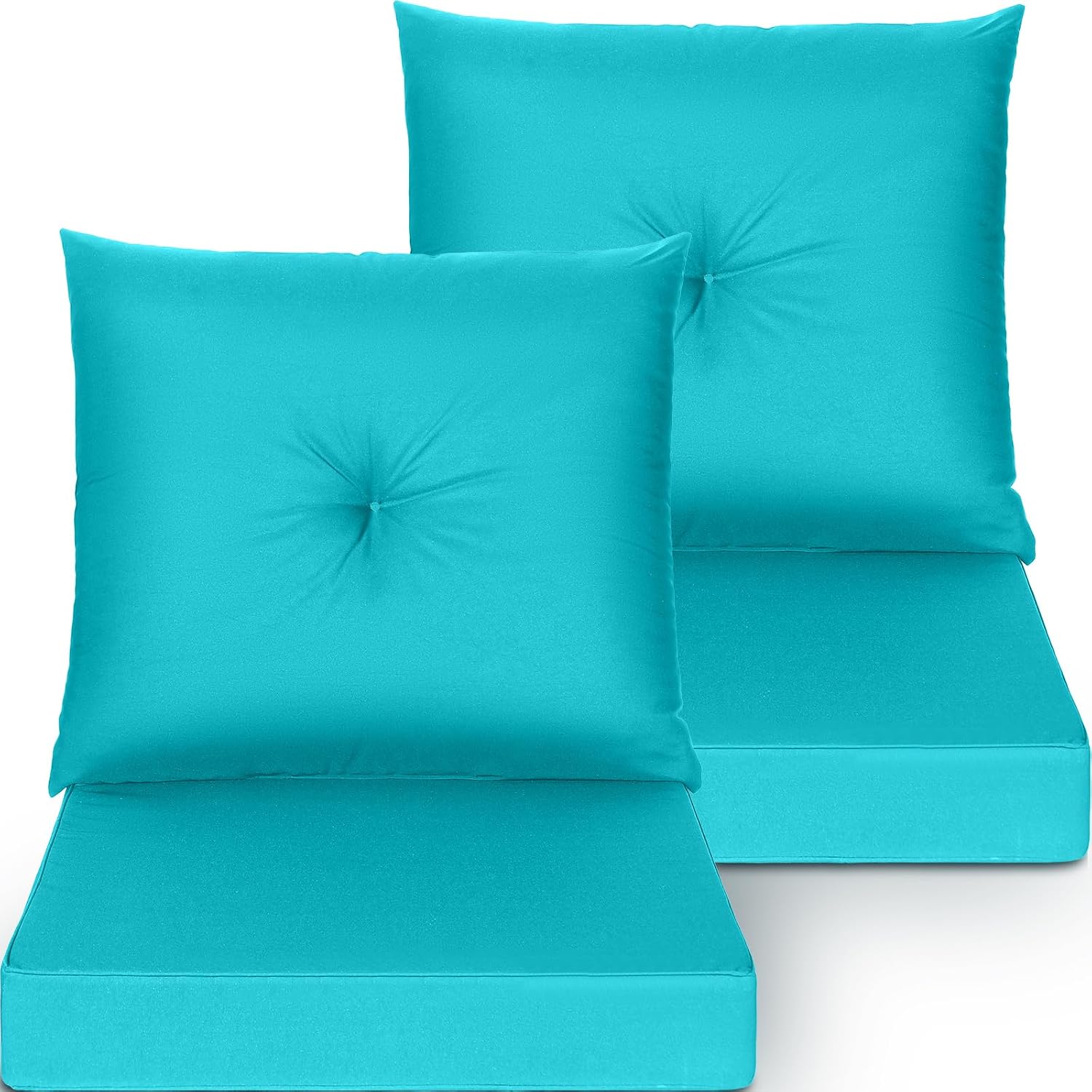 Amazon.com : Menkxi 2 Sets Outdoor Deep Seat Cushion Set with ...