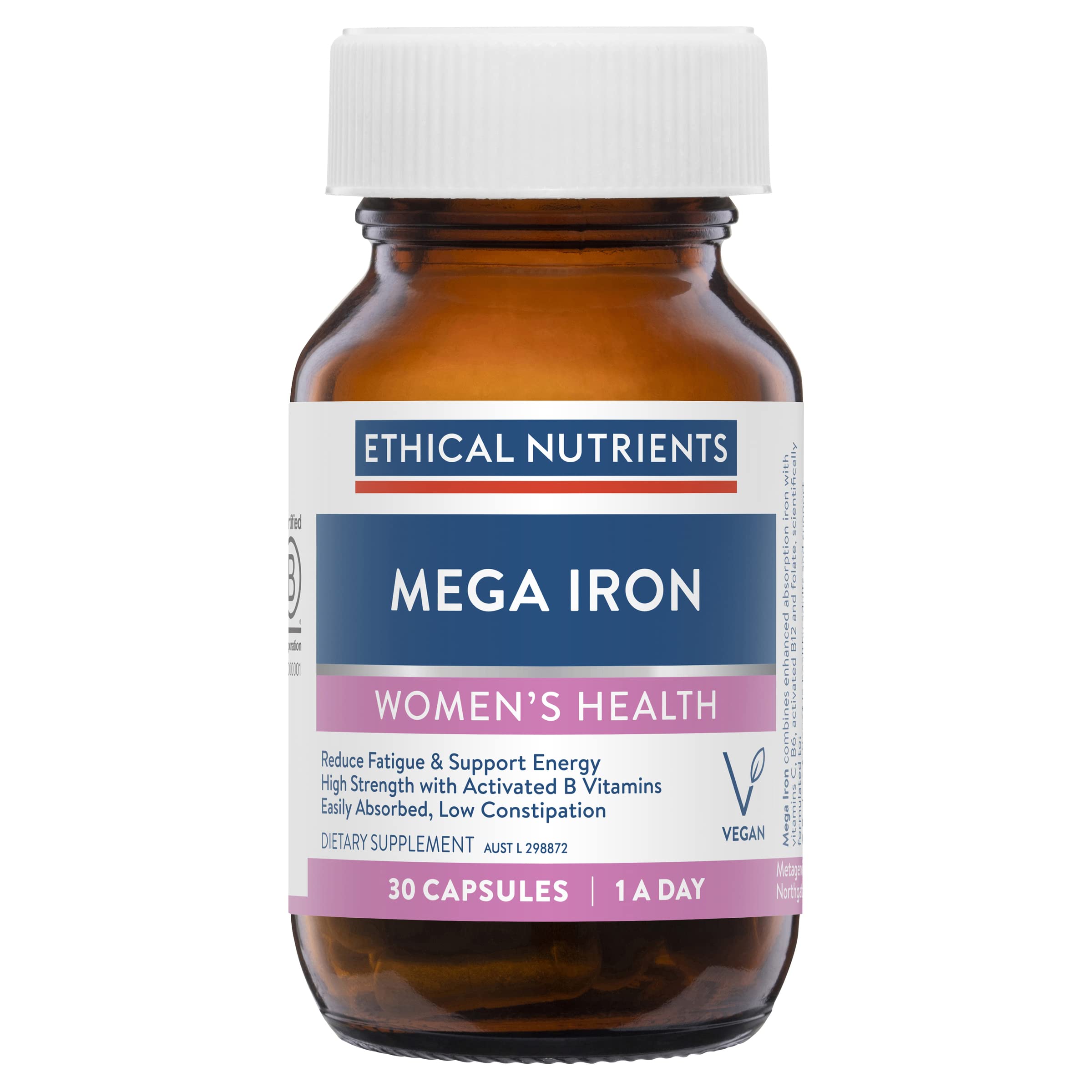 Ethical Nutrients Mega Iron - For Maintaining Healthy Iron Levels ...