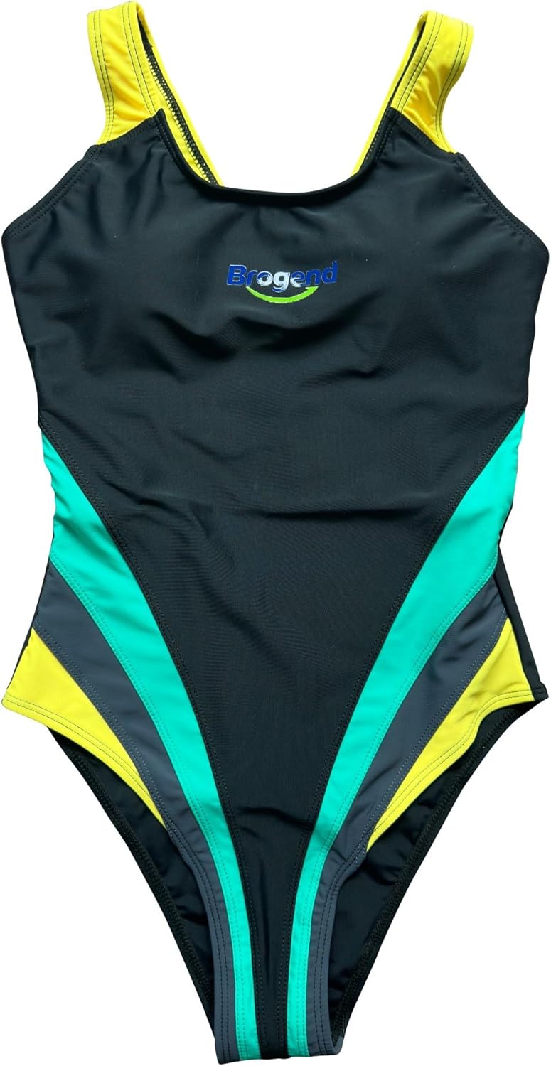 Amazon.com: BROGEND Women's Athletic One Piece Swimsuit Racing Training ...