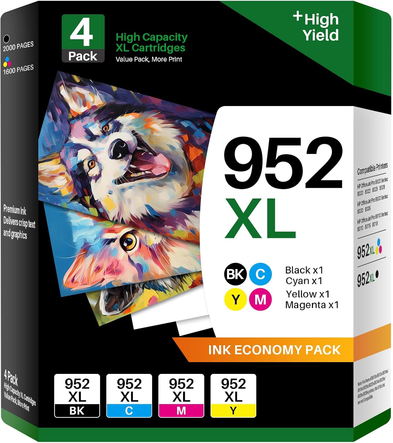 Amazon.com: Compatible 952XL Ink Cartridges Replacement for HP 952XL 952 XL Works with HP ...