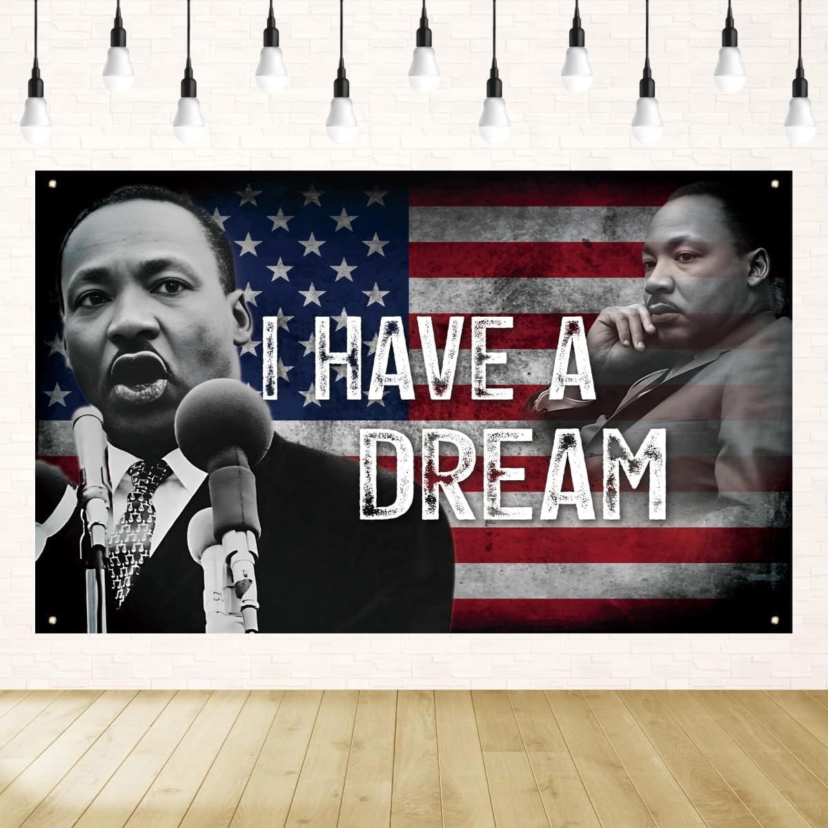 Amazon.com : Martin Luther King Jr Backdrop MLK Day Decorations ...