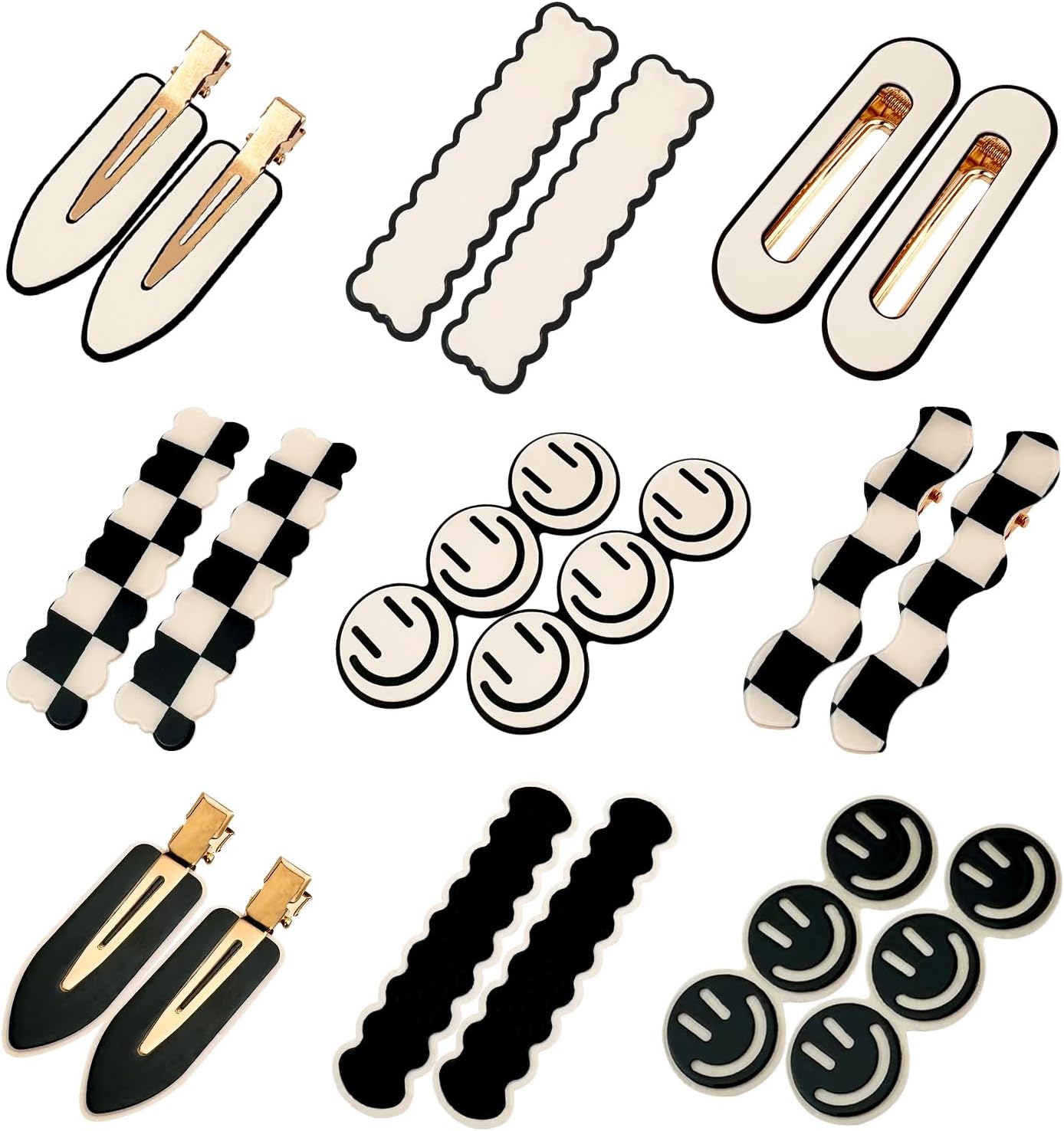 Amazon.com : Yovell No Crease Hair Clips, 18 Pcs No Bend Hair Clips ...