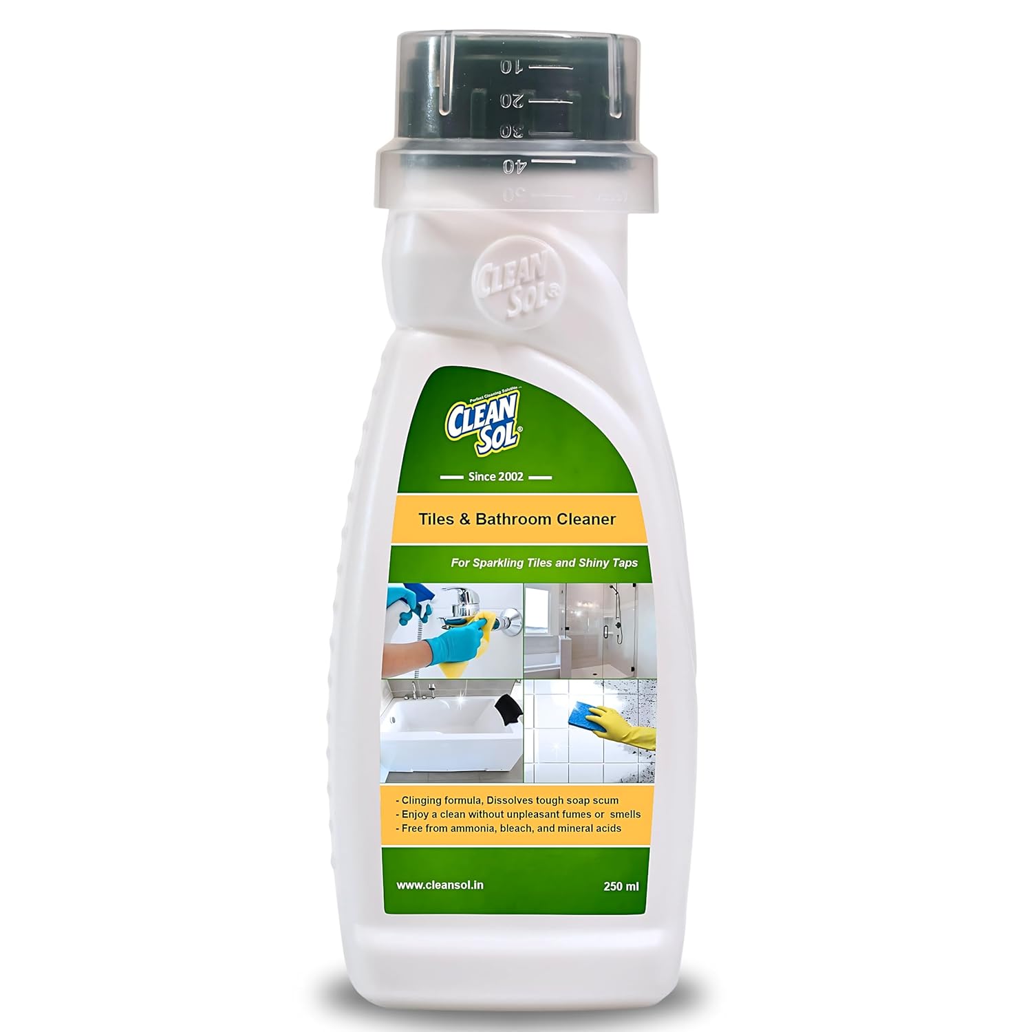Cleansol Tile & Bathroom Cleaner – 250 ml | Biodegradable, Non-Toxic ...