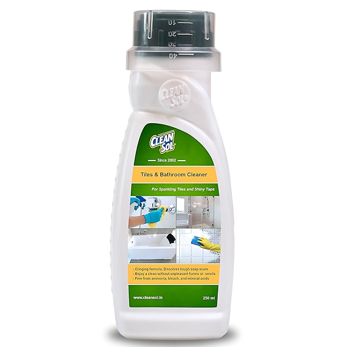 Cleansol Tile & Bathroom Cleaner – 250 ml | Biodegradable, Non-Toxic ...