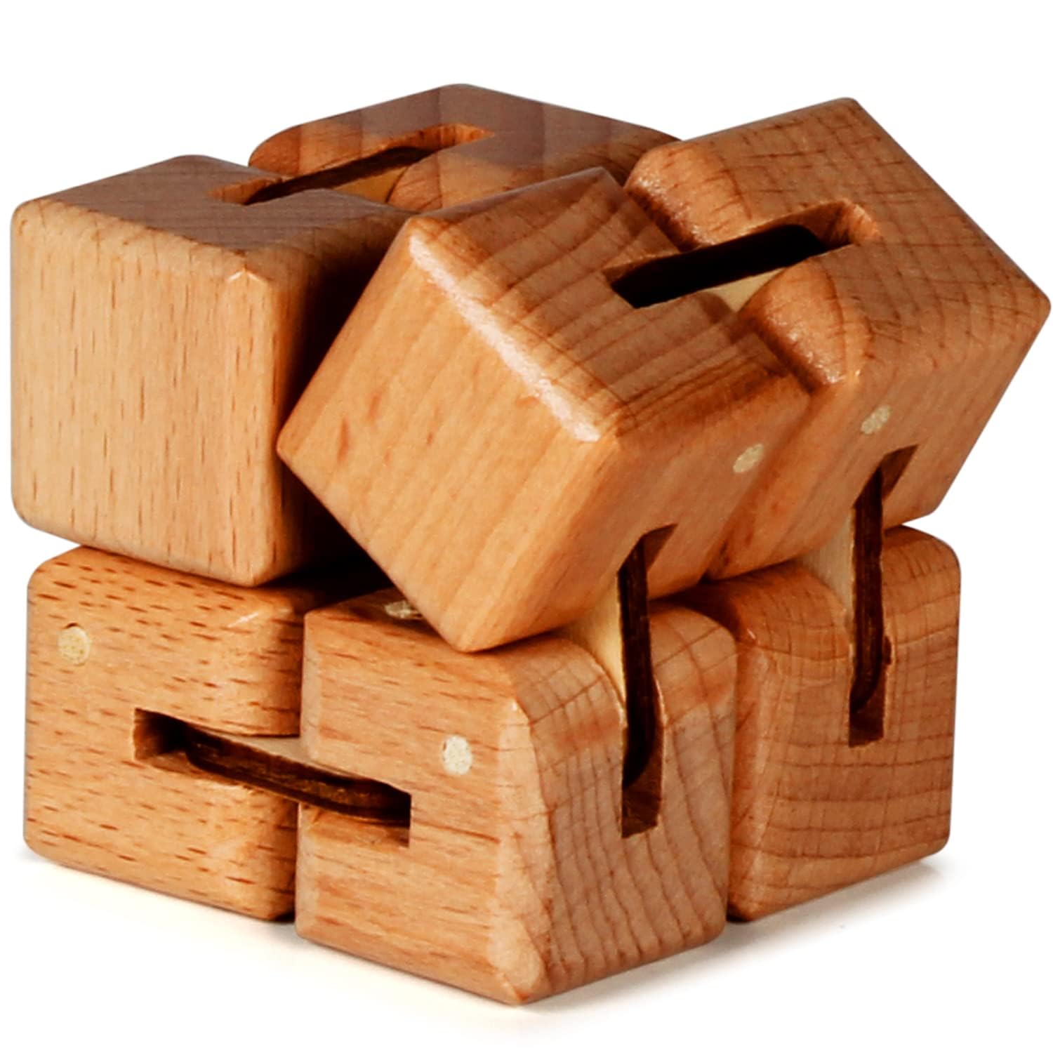 Bunmo Wooden Infinity Cubes Large Infinity Cube Fidget Toy Eco ...
