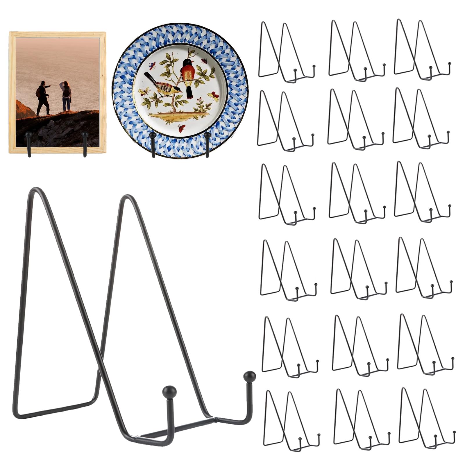 Amazon.com: Acrux7 20 Pack 6 Inch Plate Stands for Display, Plate ...