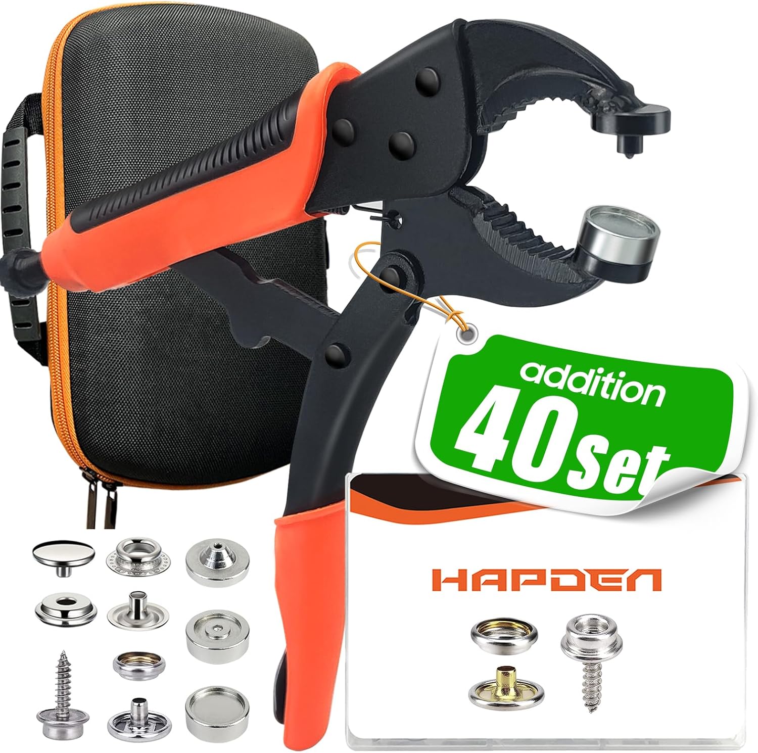 Amazon.com: Heavy Duty Snap Fastener Tool kit, Punching Function, Snap ...