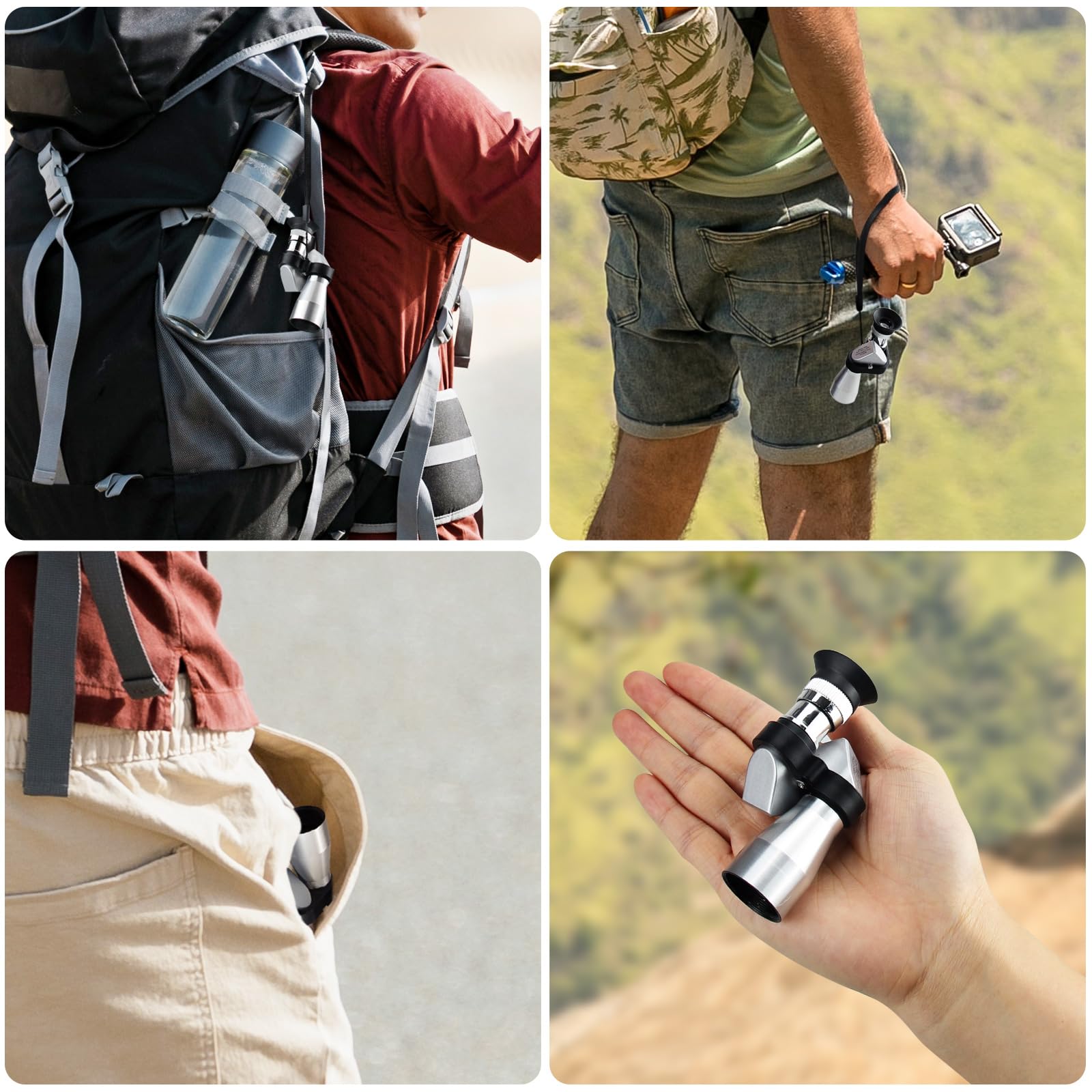 Pocket Telescope Portable Telescopes - 8x20 Portable Monoculars, 8X ...