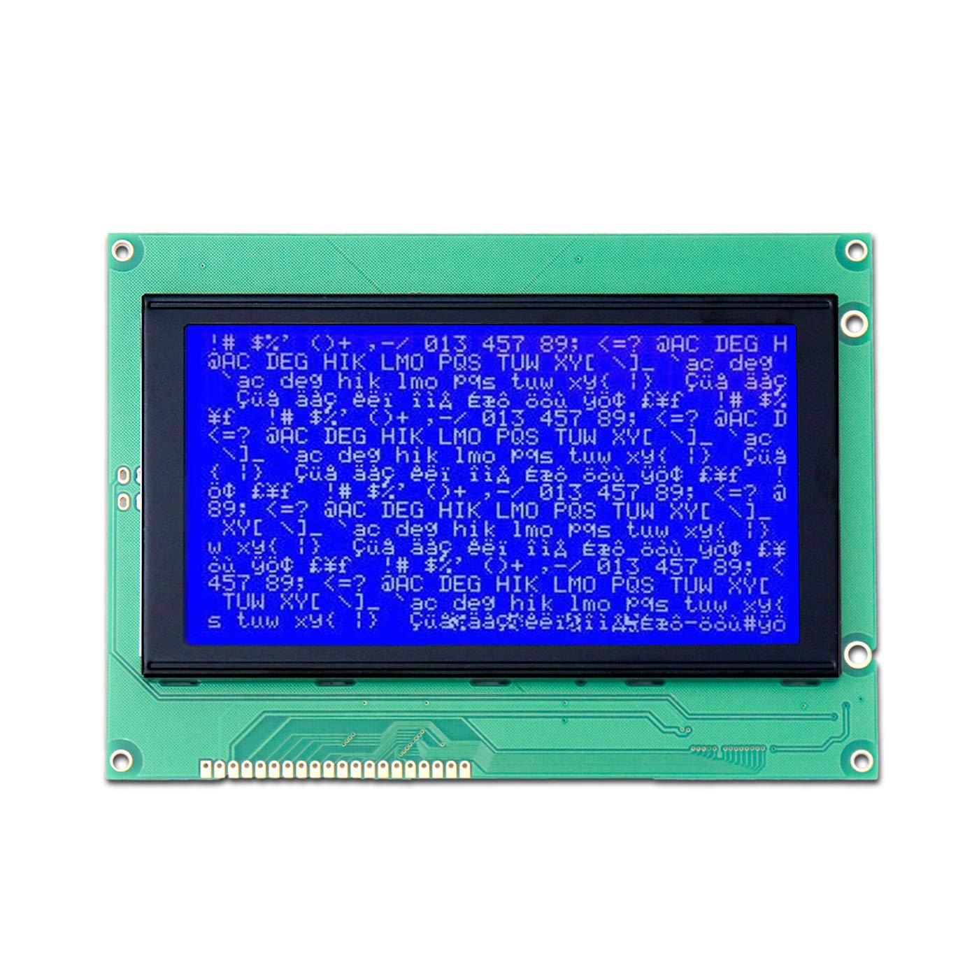 240 x 128 Blue/White color DC 5V LCD Character display module ...
