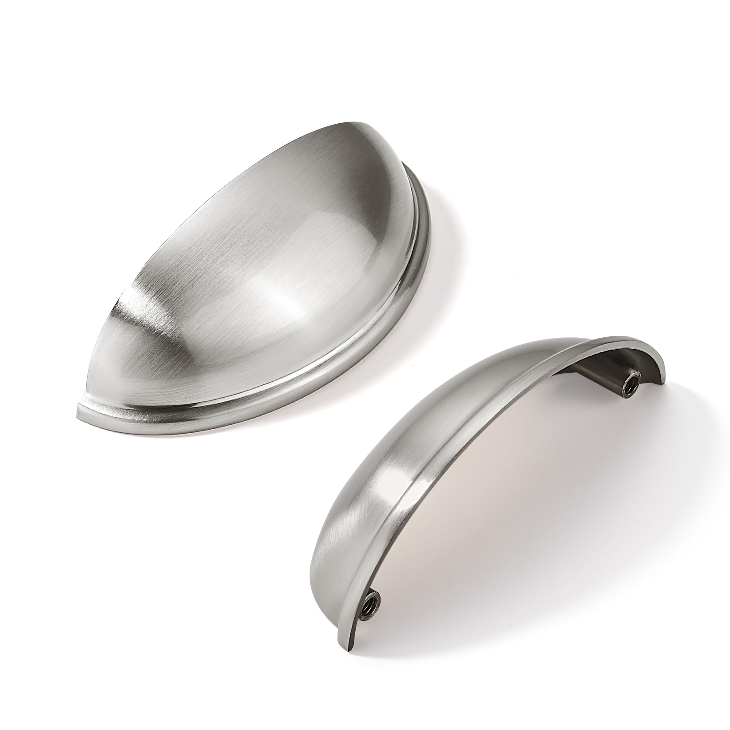 khtumeware 10 Pack 3" Drawer Pulls Brushed Satin Nickel Cabinet Cup ...