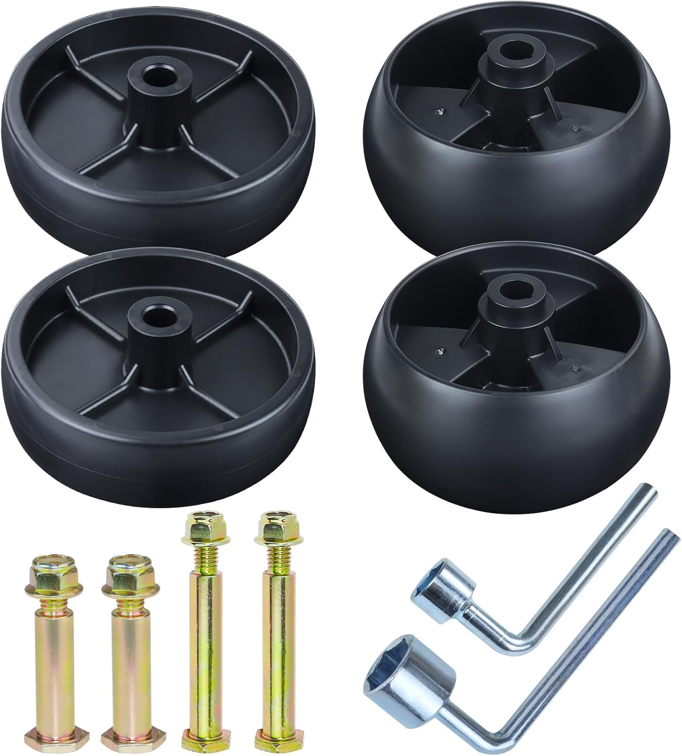 Amazon.com: BOSFLAG 2 Pack 734-04155 Deck Wheel Cub Cadet with 734-0973 Deck Wheel Cub Cadet ...