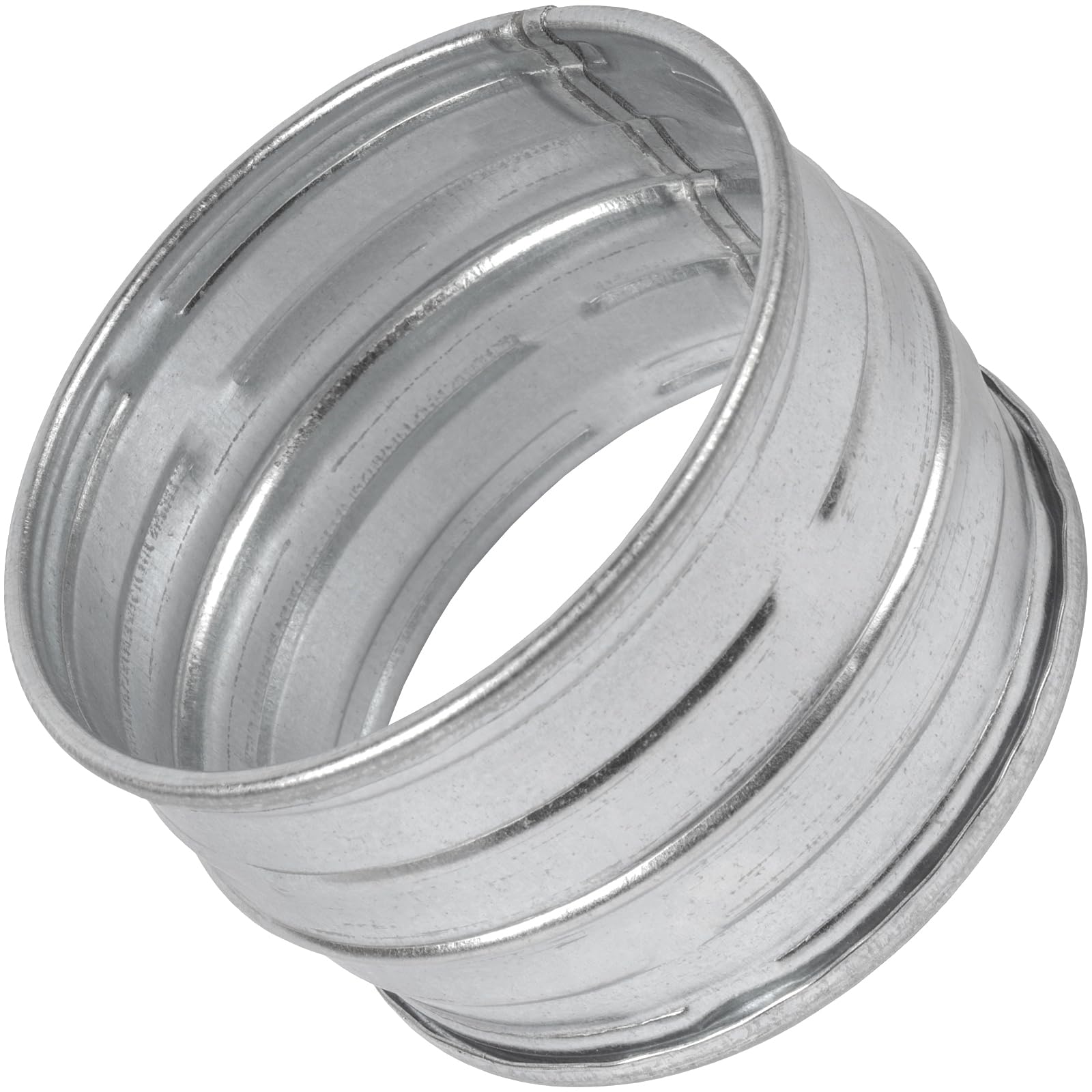 Snapklik.com : 4" Inch Galvanized Metal Vent Duct Connector - Round ...