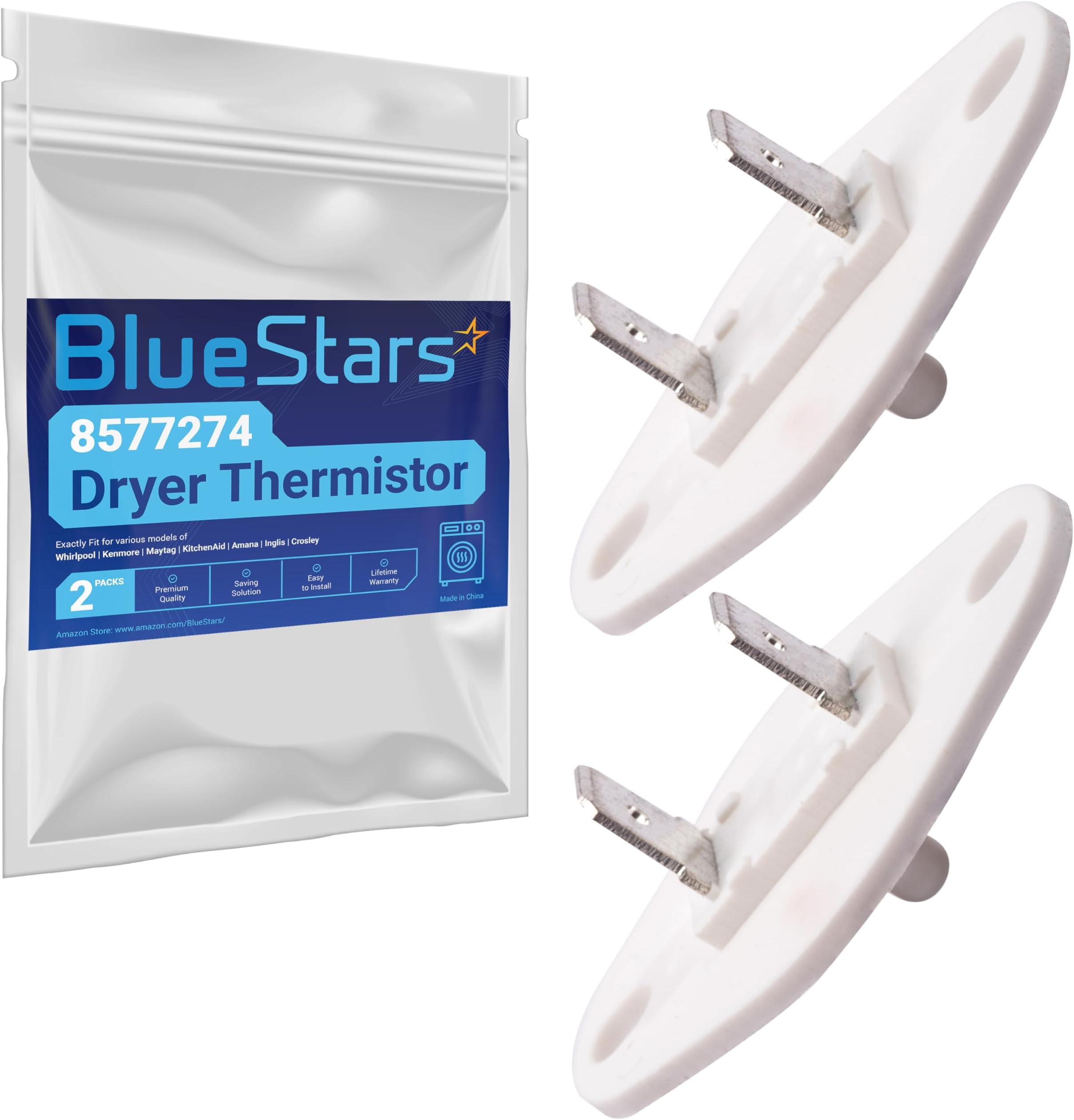 Amazon.com: 3Pack 8577274 WP8577274 Dryer Thermistor Replacement by ...