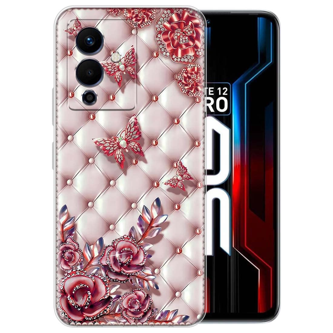 Fashionury Designer Printed Soft Silicone Back Case Cover for Infinix ...