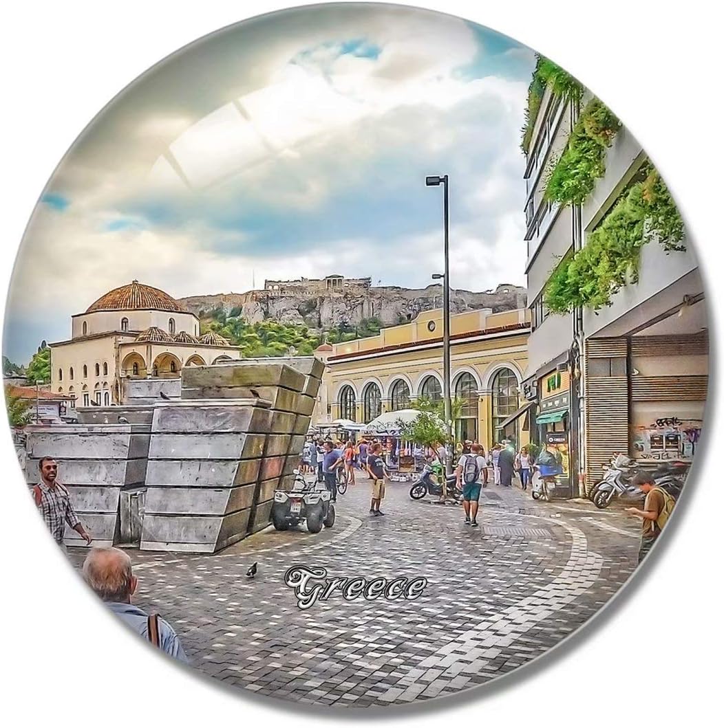 Amazon.com: Greece Magnet Greece Plaka Athens 3D Fridge Magnet Crafts ...