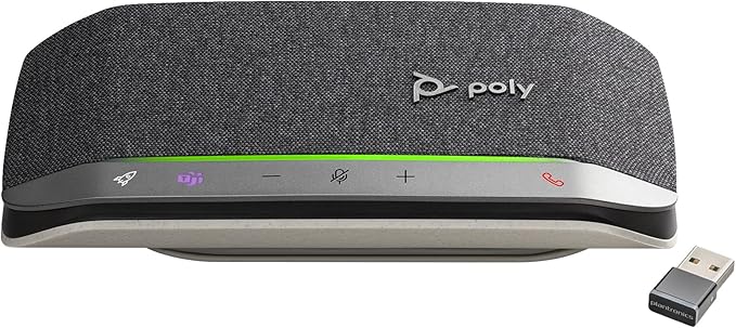Poly Sync 20+ Bluetooth Speakerphone w/USB-A UC Bluetooth Adapter ...