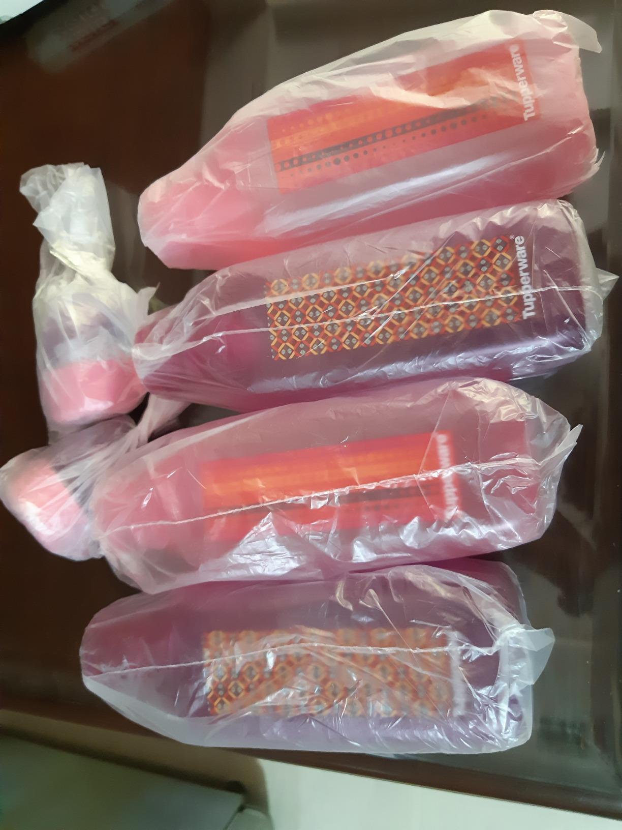 Tupperware Square Printed Bottle 500 ml (Set of 4) : Amazon.in: Home ...