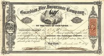 Amazon.com: Guardian Fire Insurance Co. - Stock Certificate ...
