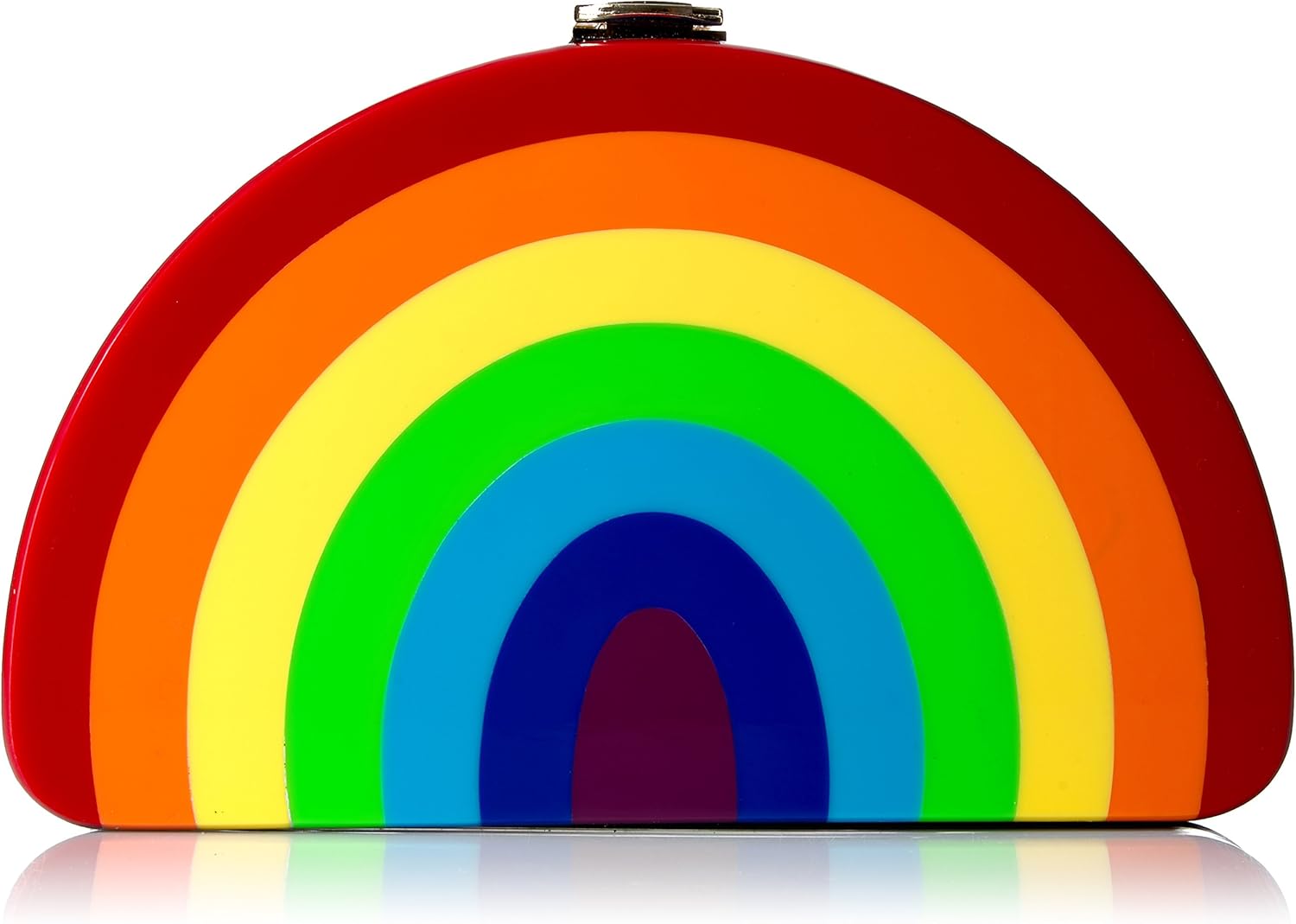 MILLY Rainbow 1/2 Moon Clutch, Multi: Handbags: Amazon.com