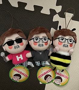 Amazon.co.jp: Hikakin Voice Mascot Plush GiGO Exclusive Set of 3 : Toys & Games