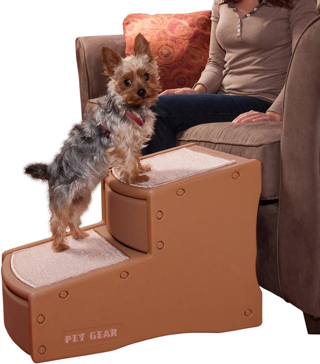 Amazon.com : Pet Gear Easy Step II Pet Stairs, 2 Step for Cats/Dogs up ...