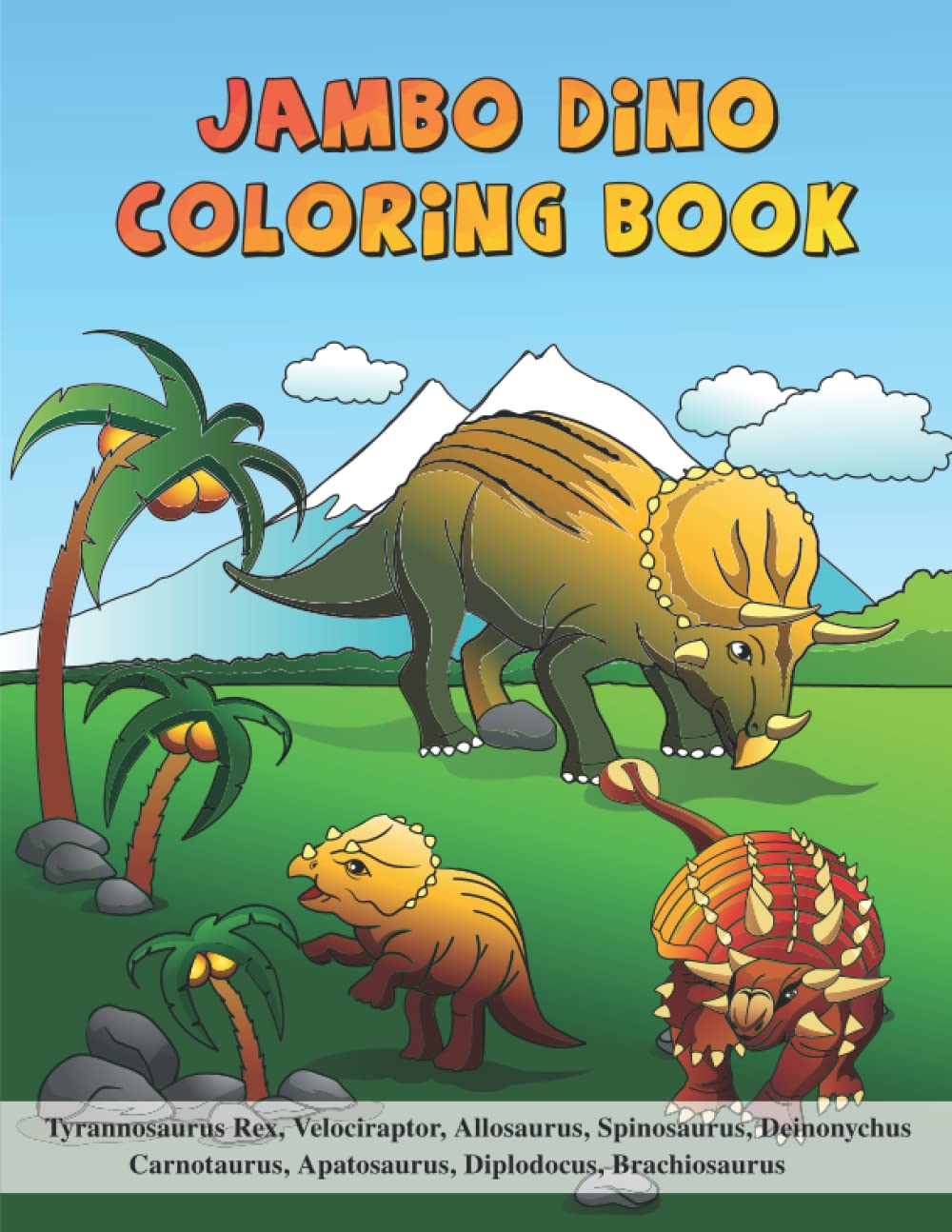 Jambo Dino Coloring Book (Tyrannosaurus Rex, Velociraptor, Allosaurus ...