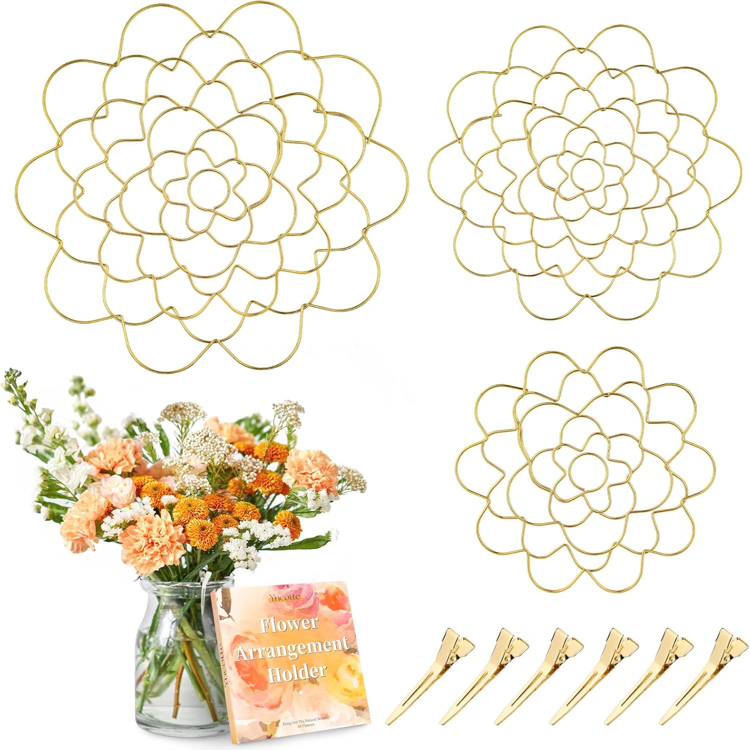 Amazon.com: Flower Arranger Holder, Floral Arrangement Holder Bouquet ...