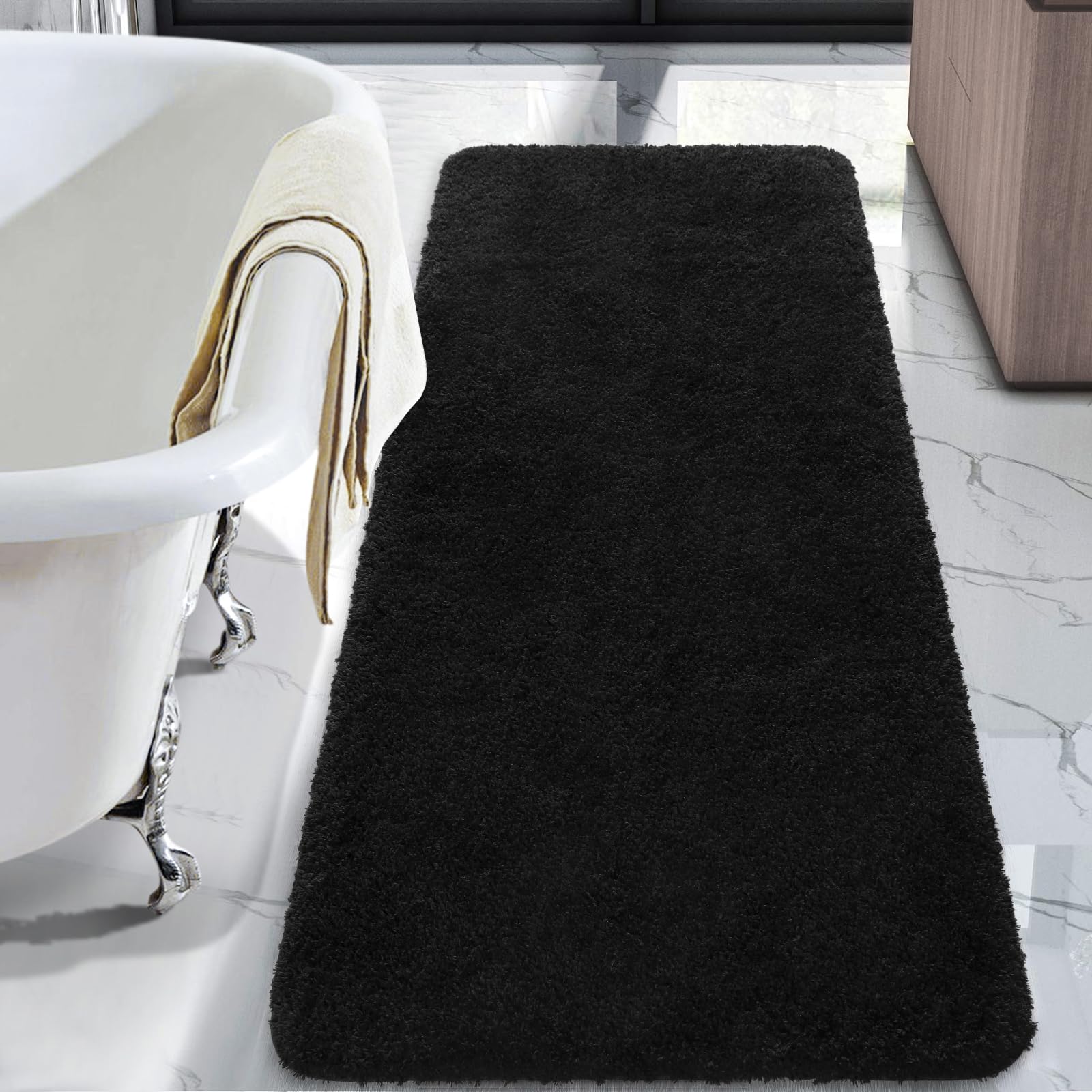 Amazon.com: LOCHAS Bathroom Rug Runner 24x70 Inch, Soft Thick Absorbent ...