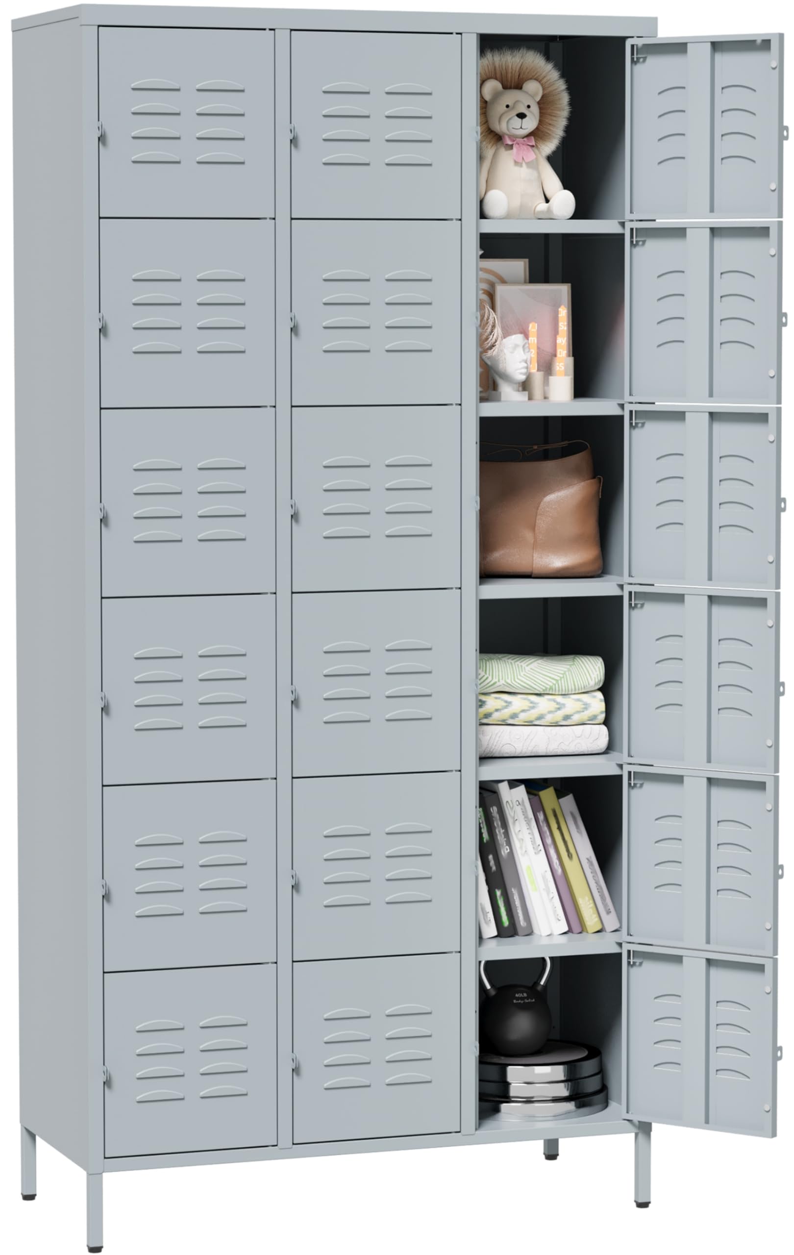 Amazon.com: SISESOL Metal Lockers for Employees,Lockable Storage Locker ...