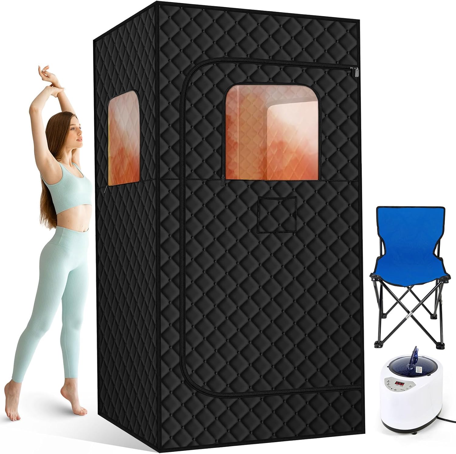 Amazon.com : Portable Sauna for Home, Personal Steam Sauna with Steamer ...