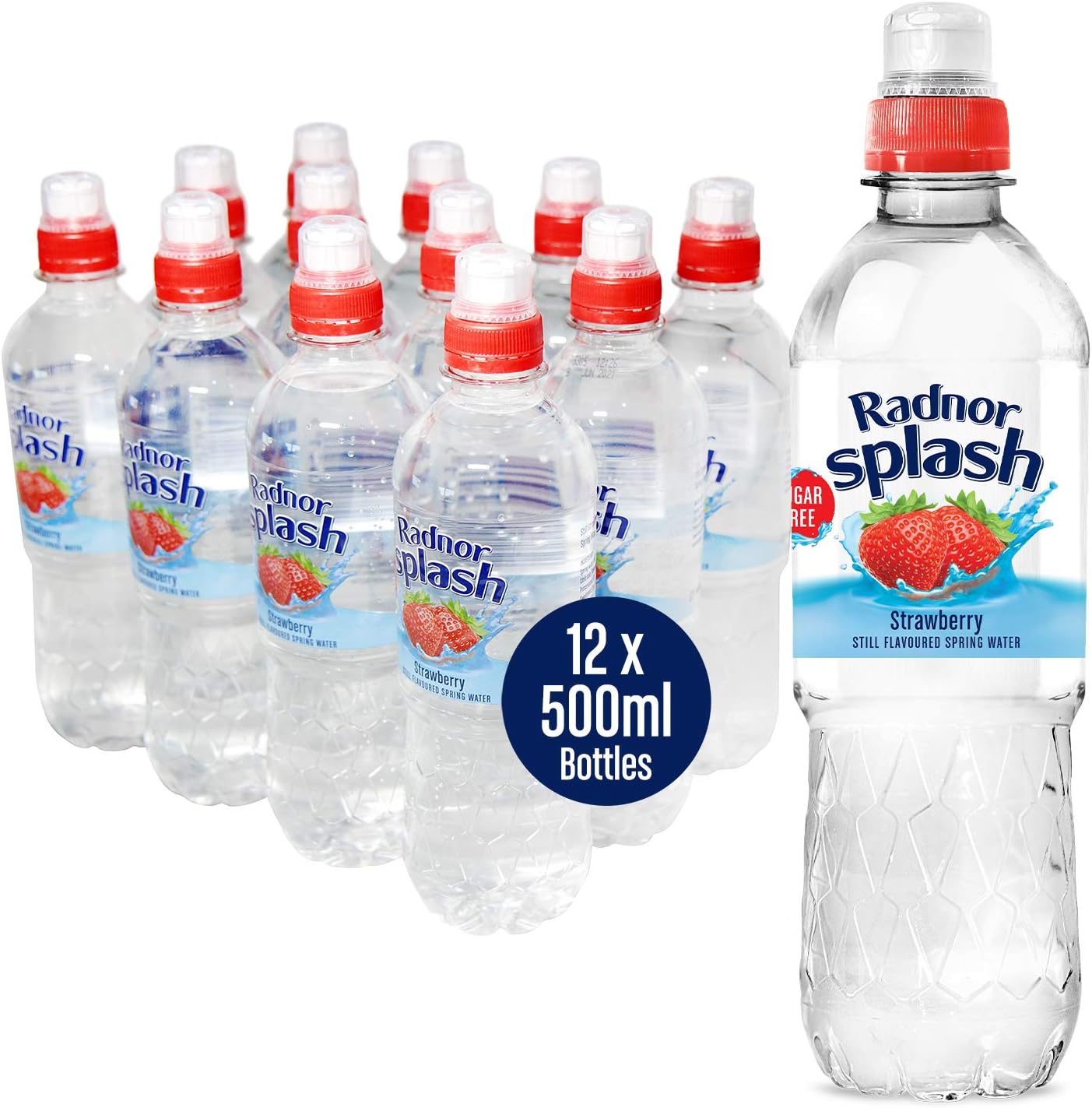 Radnor Splash Strawberry Flavoured Water 12x500ml : Amazon.co.uk: Grocery