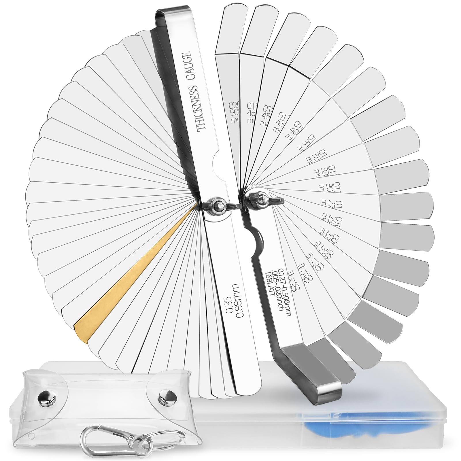 Snapklik.com : Gnellkoor Feeler Gauge For Valves, 2PCS Straight And ...