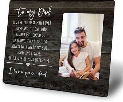 Amazon.com - Zauly to My Dad Wooden Picture Frame Gift from Daughter ...