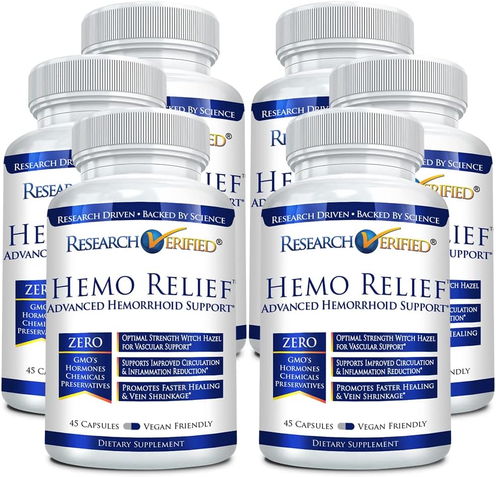 Amazon.com: Research Verified Hemo Relief - 100% Natural Formula for ...