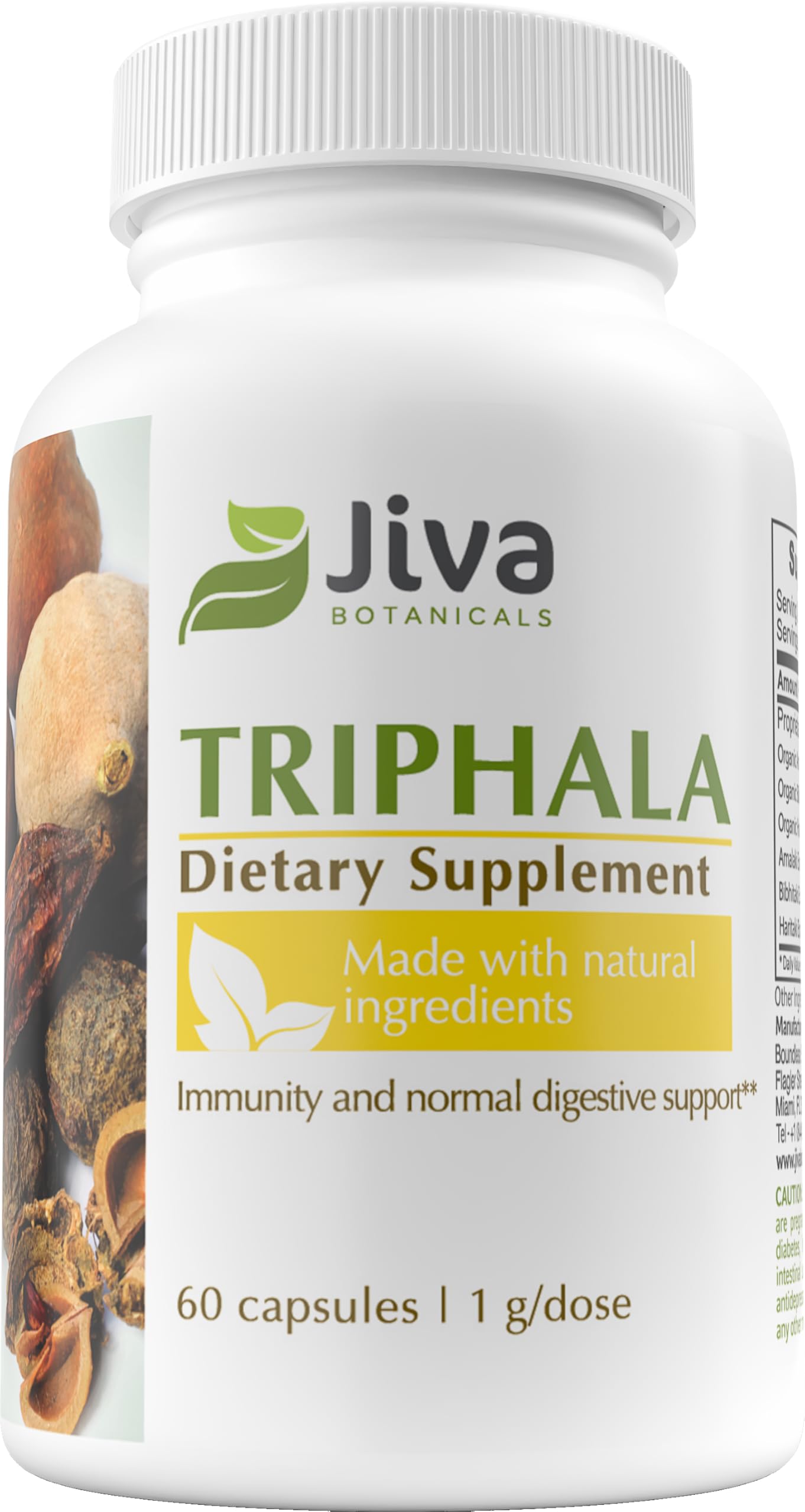 Jiva Botanicals Triphala Supplement Triphala Capsules Made With Amalaki ...