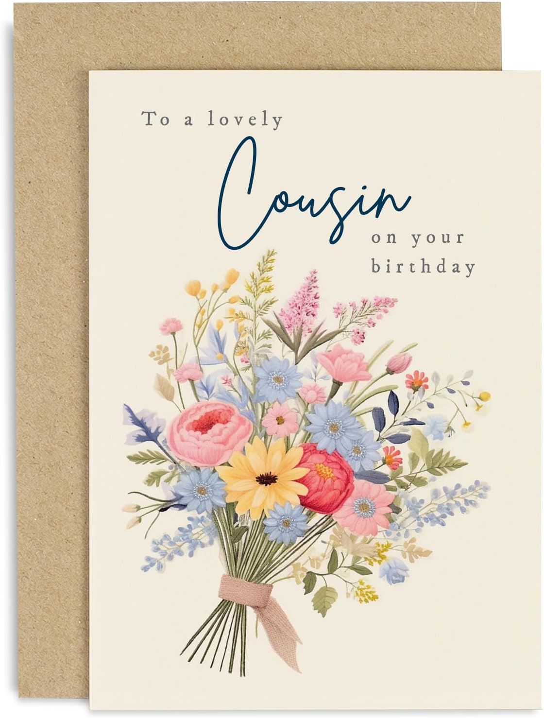 Old English Co. Flower Greeting Card for Cousins Birthday - Special ...