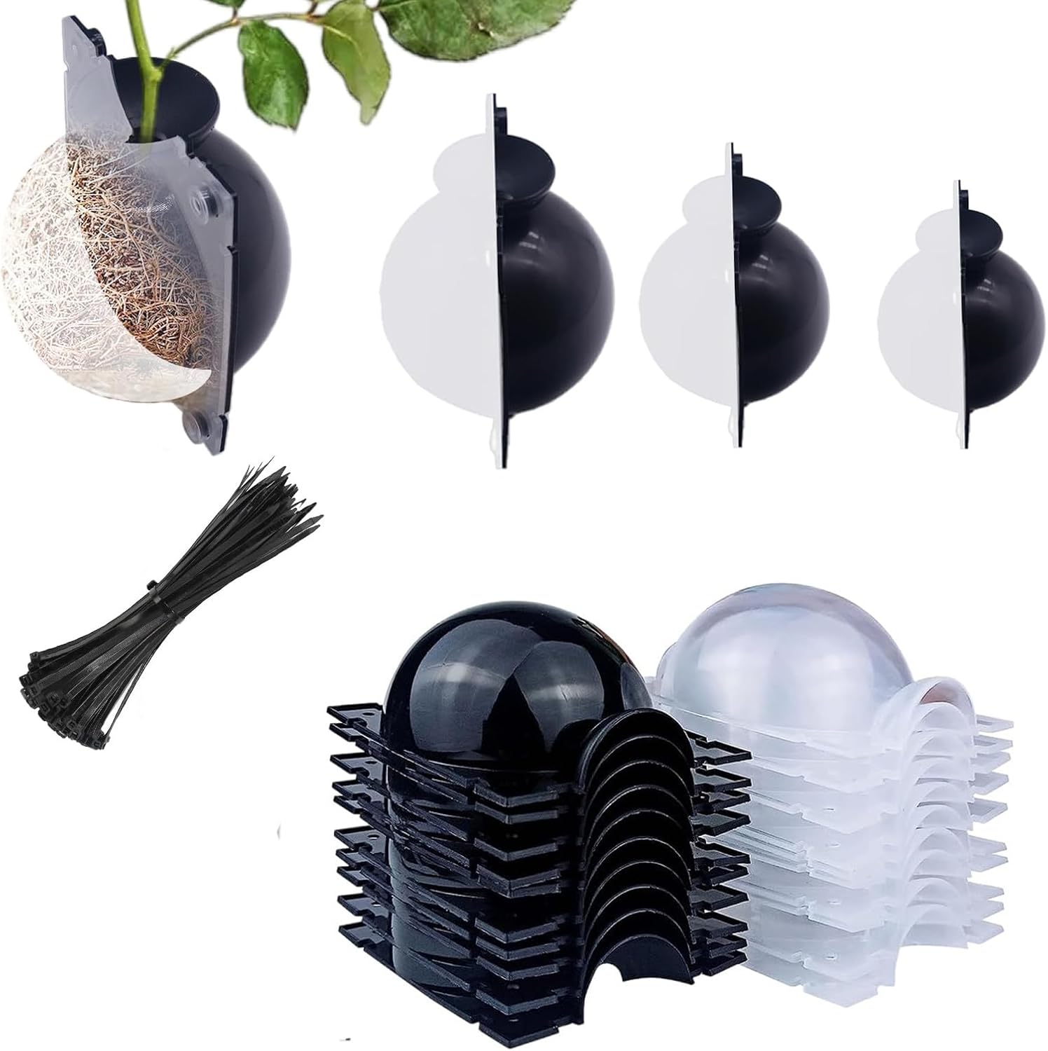 Amazon.com : 10 PCS Air Layering Propagation Kit - Reusable Half ...