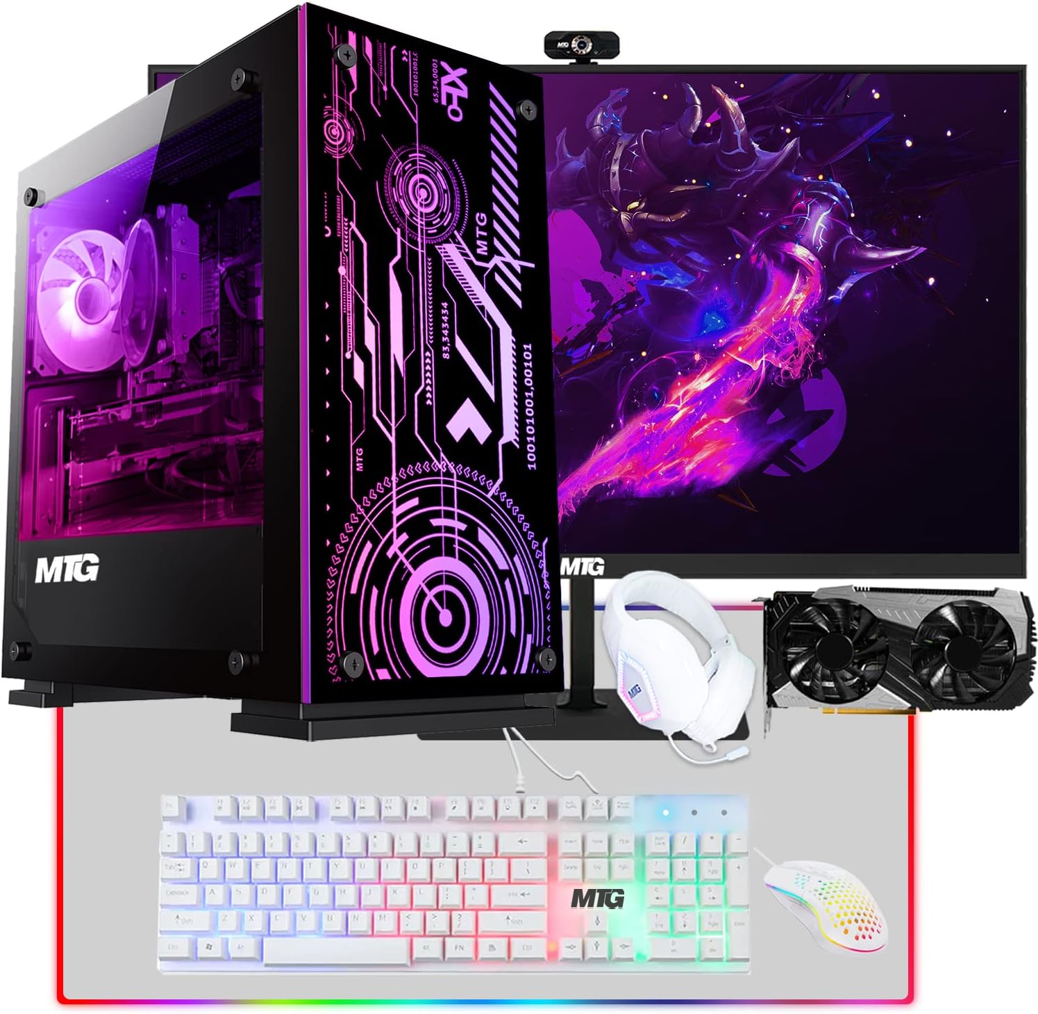 Amazon.com: MTG Aurora 8T Gaming Tower PC- Intel Core i5 8th Gen, RTX ...