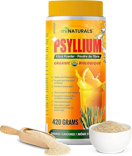 miNATURALS Organic Psyllium Husk Powder, 420 g, USDA Organic Certified ...