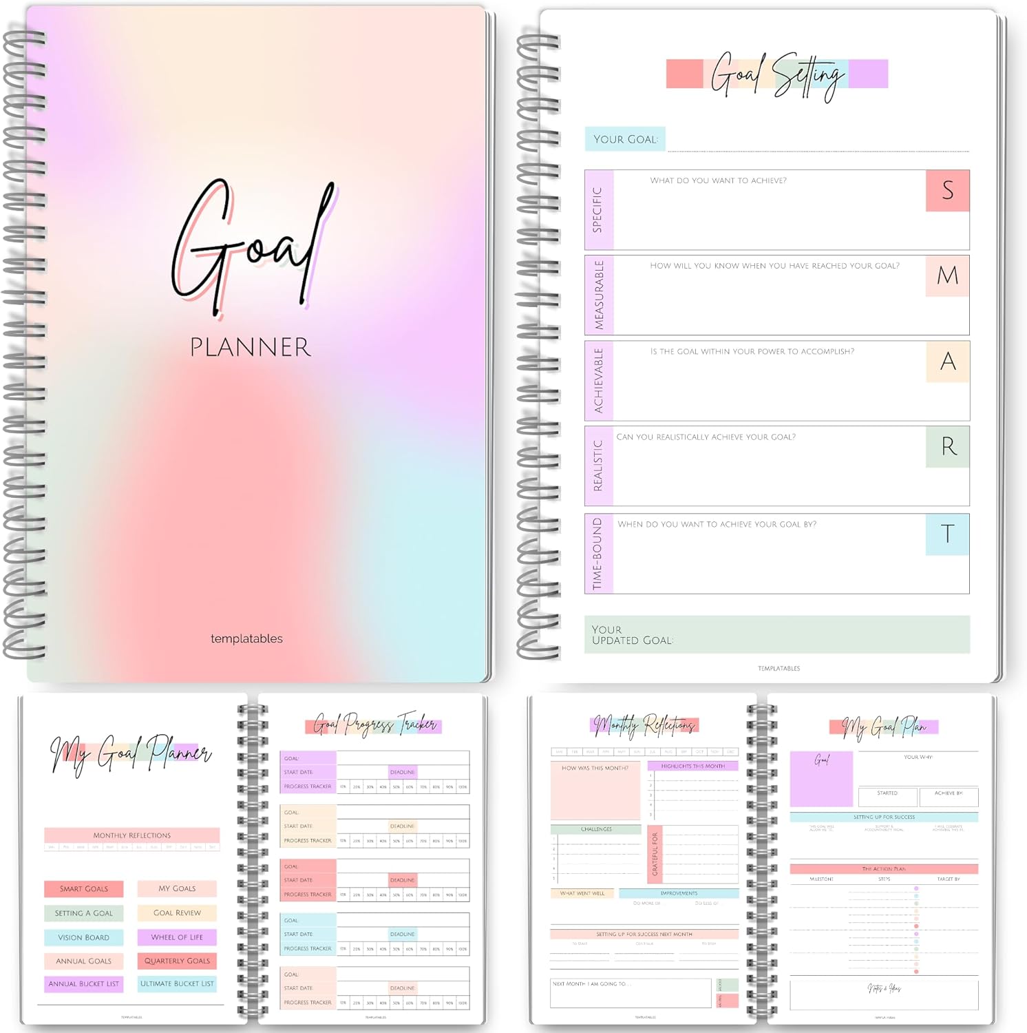 Amazon.com : Goal Planner | SMART Goal Setting Kit for the New You ...