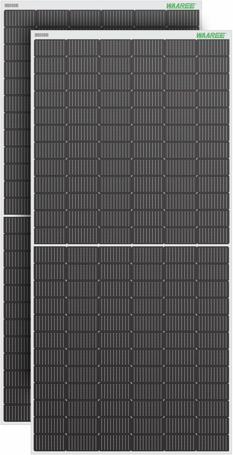 WAAREE Solar Panel 450 Watt II Pack of 2 II 450W X 2 II Half-Cut 24 ...