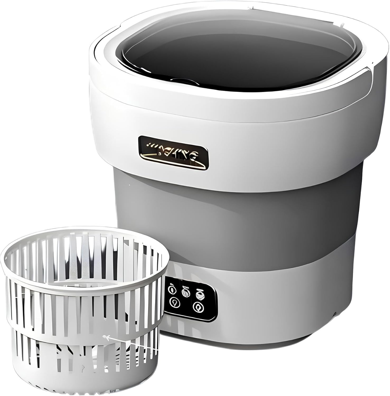 Portable Foldable Washing Machine 13L Mini Washer with Spin Basket ...