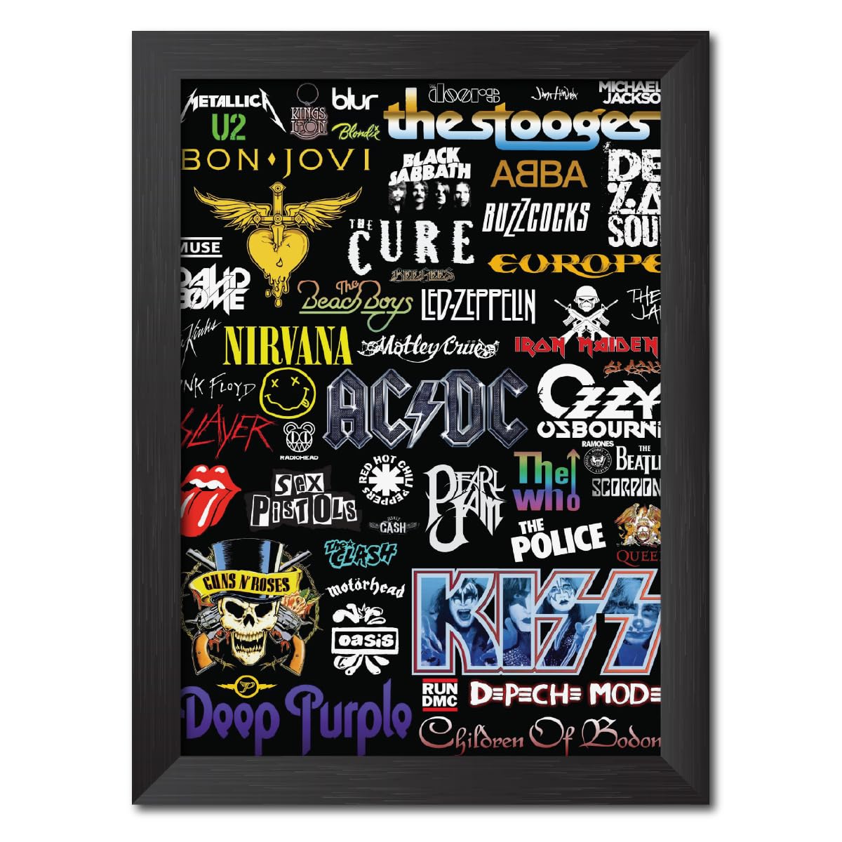 inspire TA All Music Band in One Vintage Rock Band Collection Wall ...