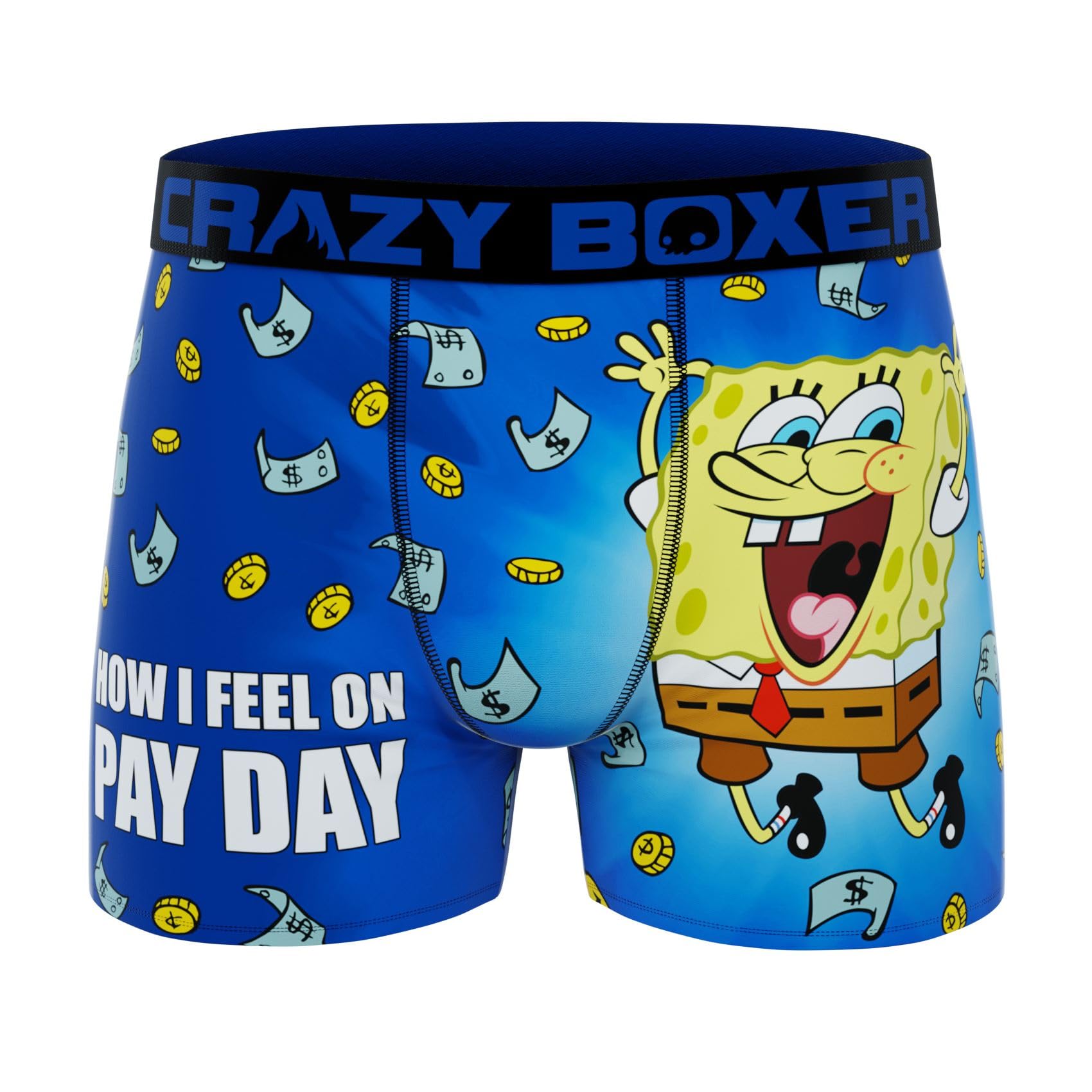 CRAZYBOXER Men's Underwear Spongebob Squarepants Resistant Boxer Brief ...