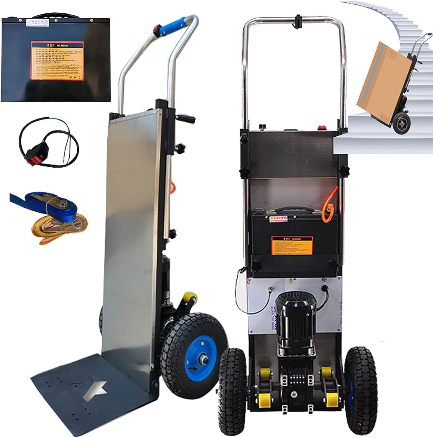 Electric Stair Trolley (400 Kg Load), Stair Climbing Trolley With ...