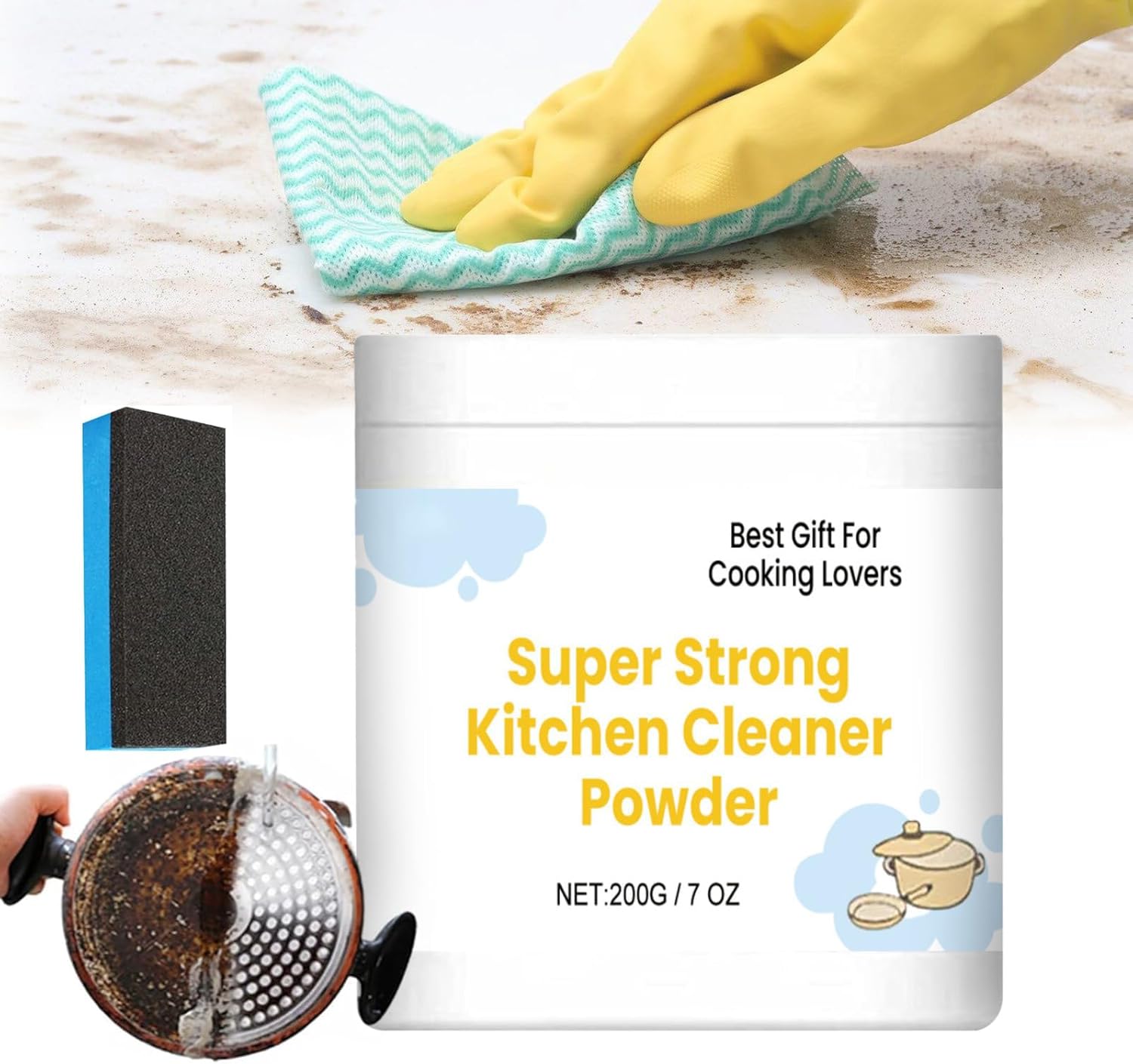 Amazon.com: DyKay Super Strong Kitchen Cleaner Powder, Heavy Kitchen ...