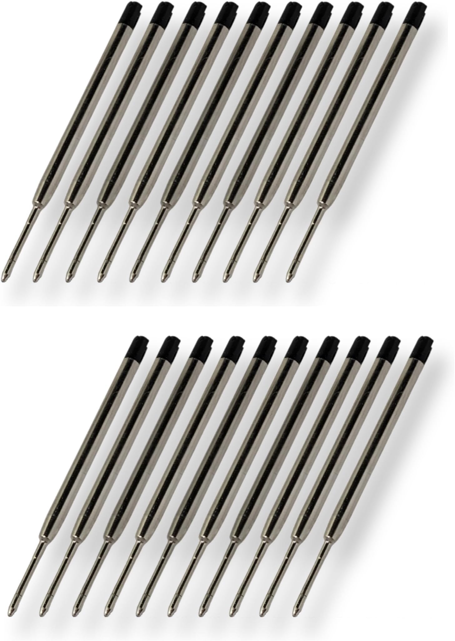 Quality Black Medium Ballpoint Pen Refills (Pack of 12) : Amazon.co.uk ...
